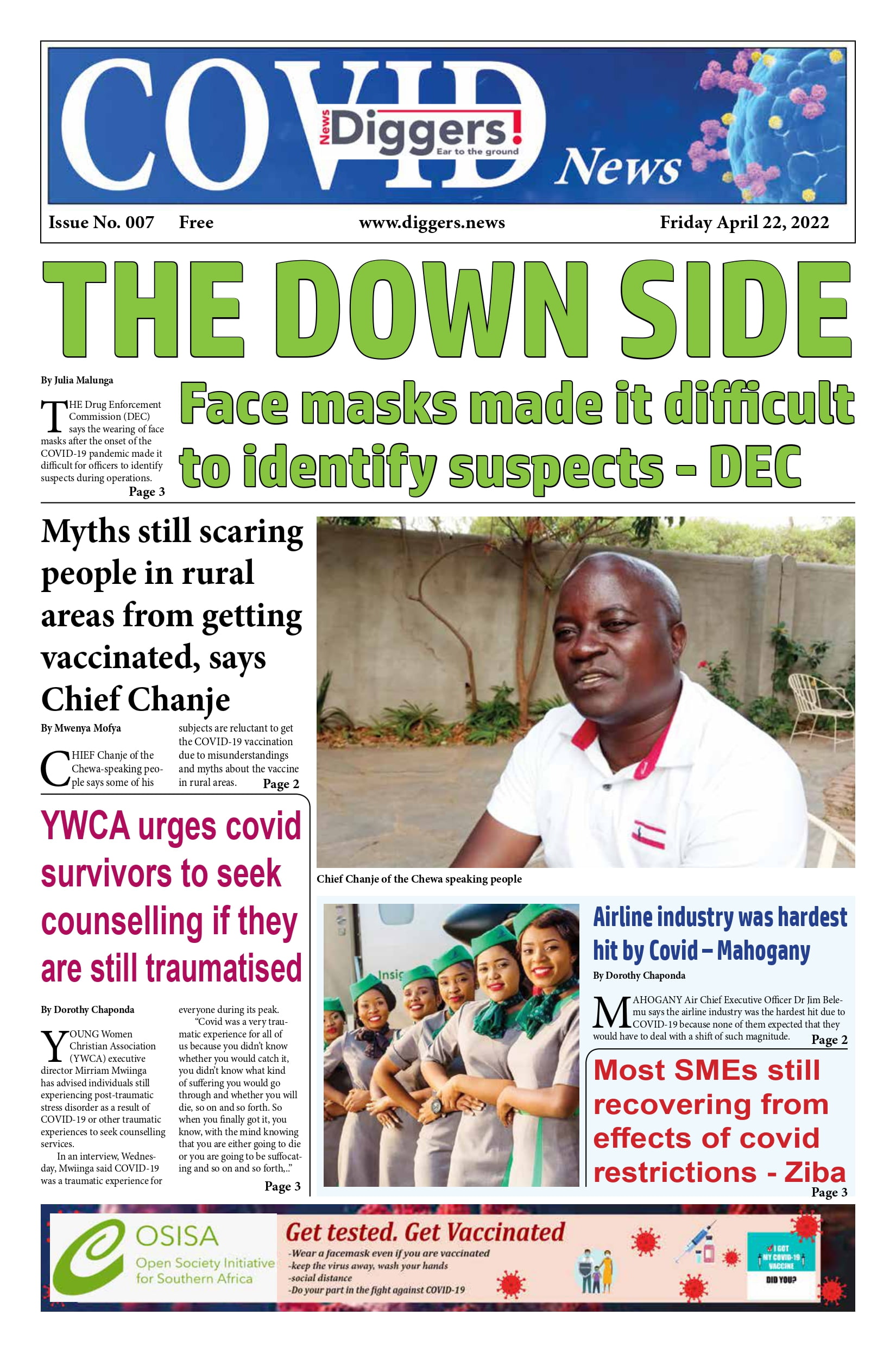 Covid News Issue No. 007 – Zambia: News Diggers!