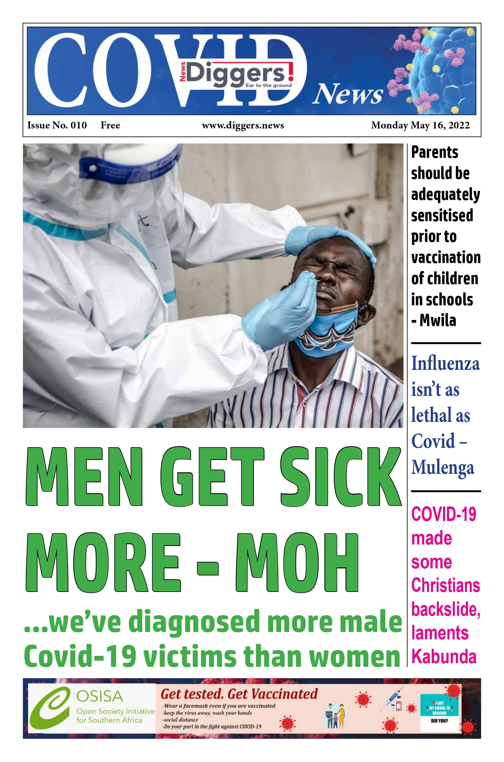 Covid News Issue No. 010 – Zambia: News Diggers!